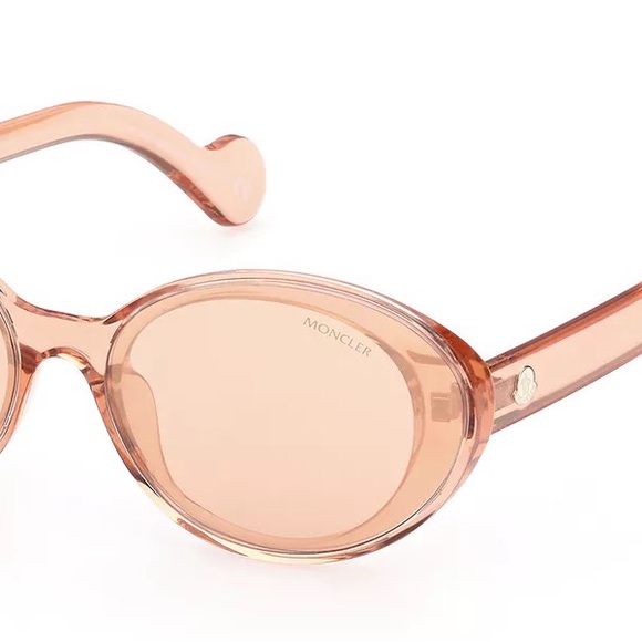 Moncler | Accessories | Moncler Pink Transparent Mirrored Oval ...